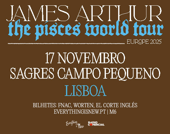 James Arthur ao vivo no Sagres Campo Pequeno - Everything Is New